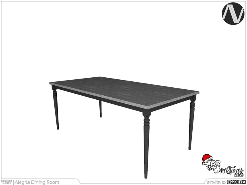 The Sims Resource - TSR Christmas 2021 | Alegria Dining Table