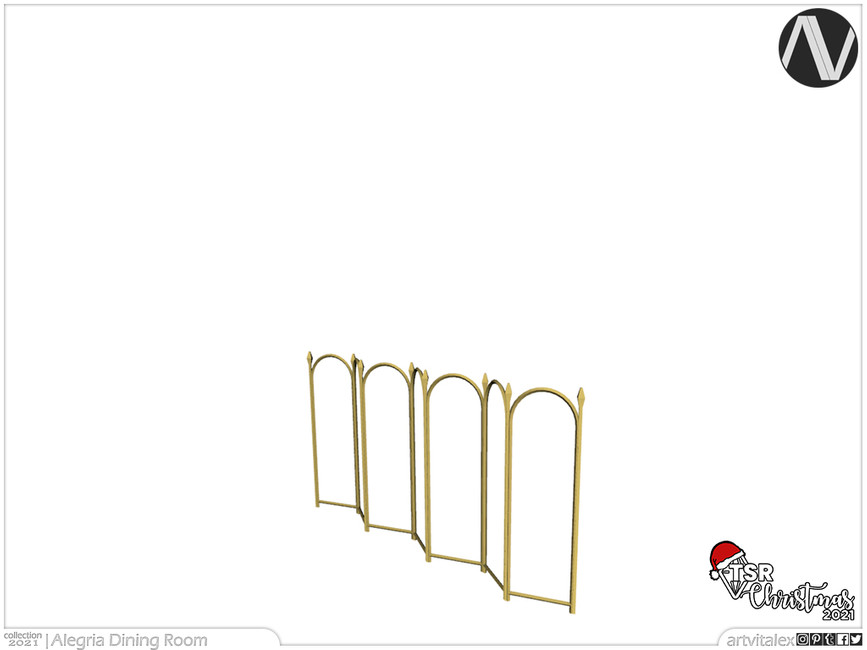 The Sims Resource - TSR Christmas 2021 | Alegria Fireplace Screen