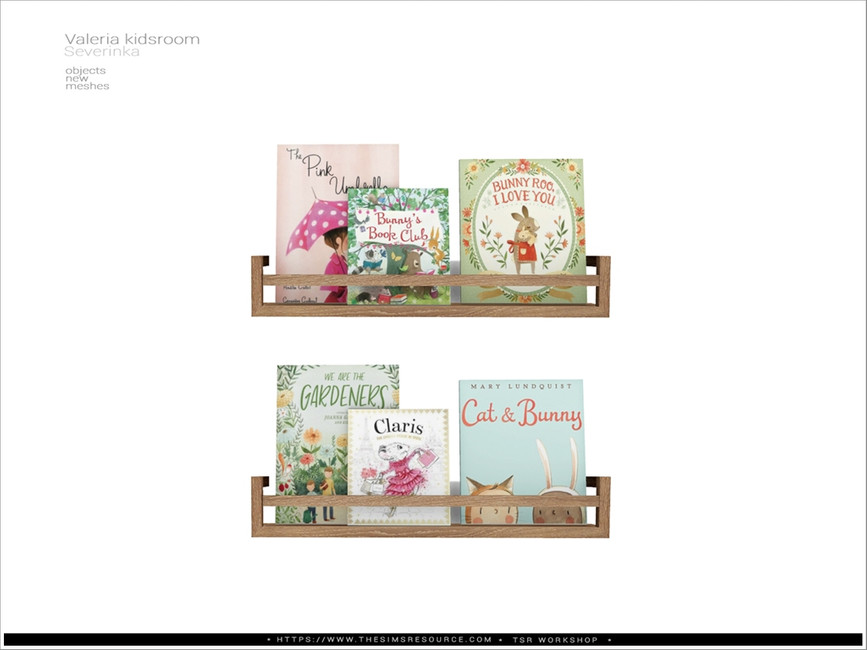 The Sims Resource - Valeria kidsroom - book shelf