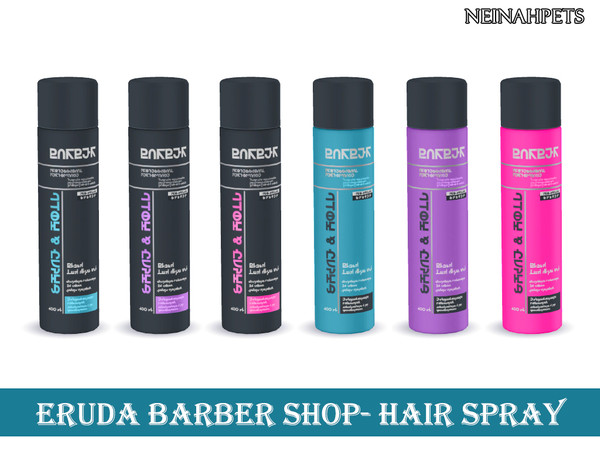 The Sims Resource | Eruda Barber Shop - Hair Spray {Mesh Required}