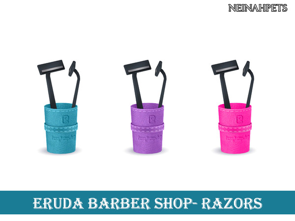 The Sims Resource | Eruda Barber Shop - Razor {Mesh Required}