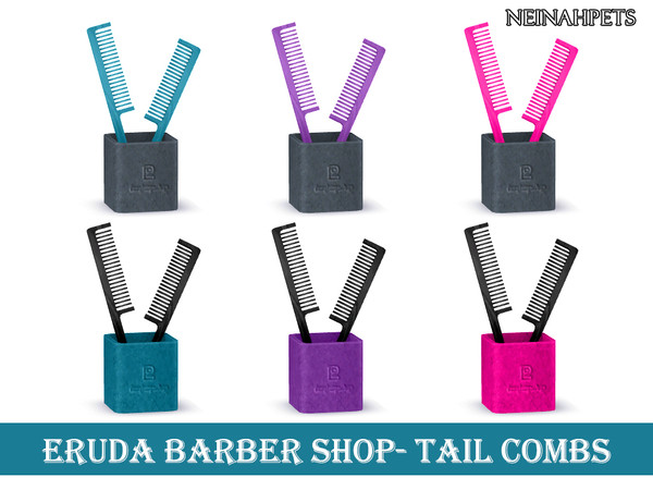 The Sims Resource | Eruda Barber Shop - Tail Combs {Mesh Required}