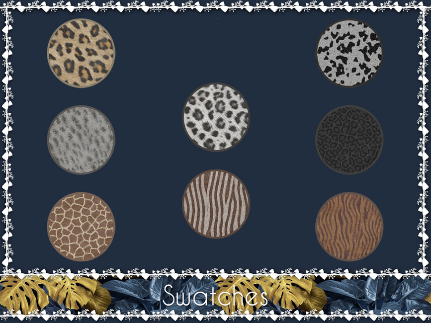 The Sims Resource - Faux Animal Fur Rug