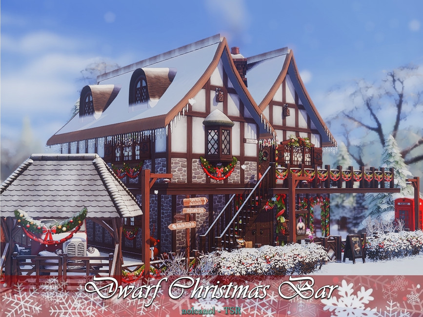 The Sims Resource - Dwarf Christmas Bar / No CC
