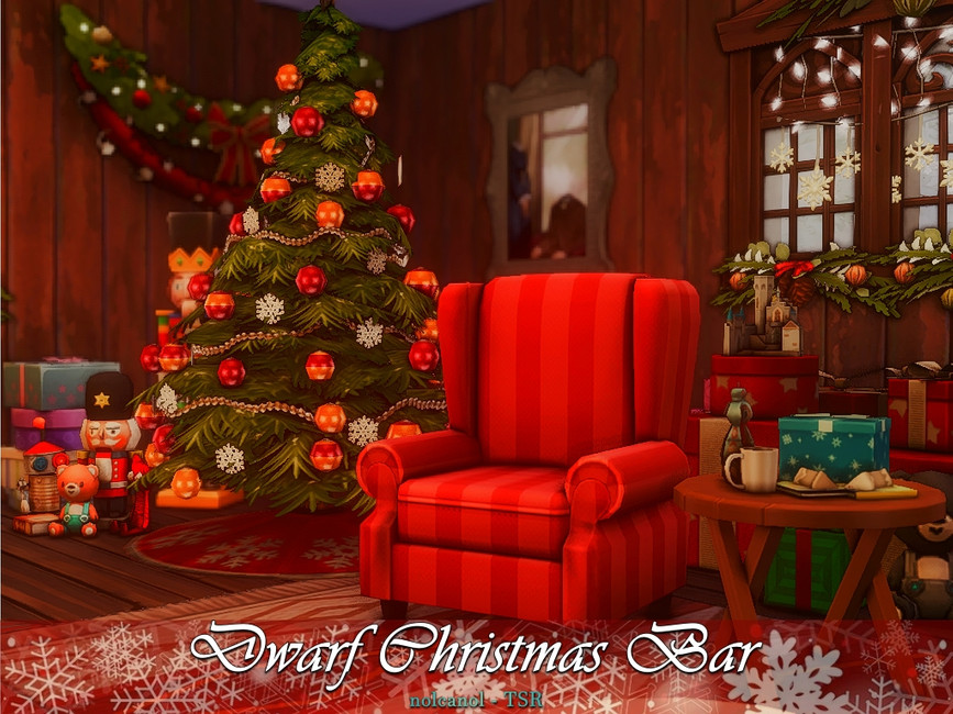 The Sims Resource - Dwarf Christmas Bar / No CC