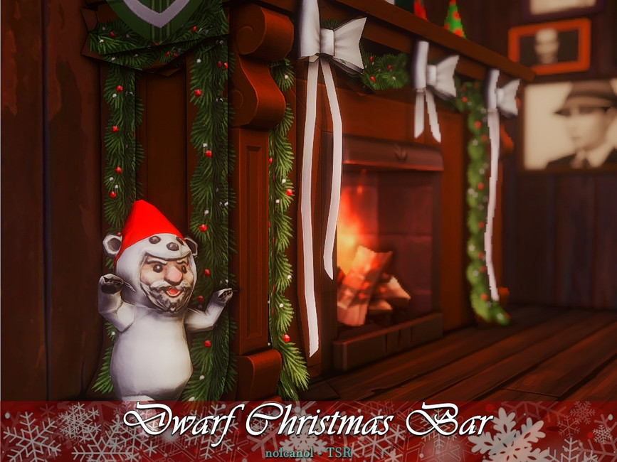 The Sims Resource - Dwarf Christmas Bar / No CC