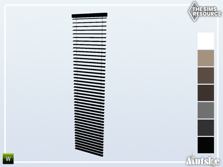 The Sims Resource - Jasper Blinds Tall 1x1