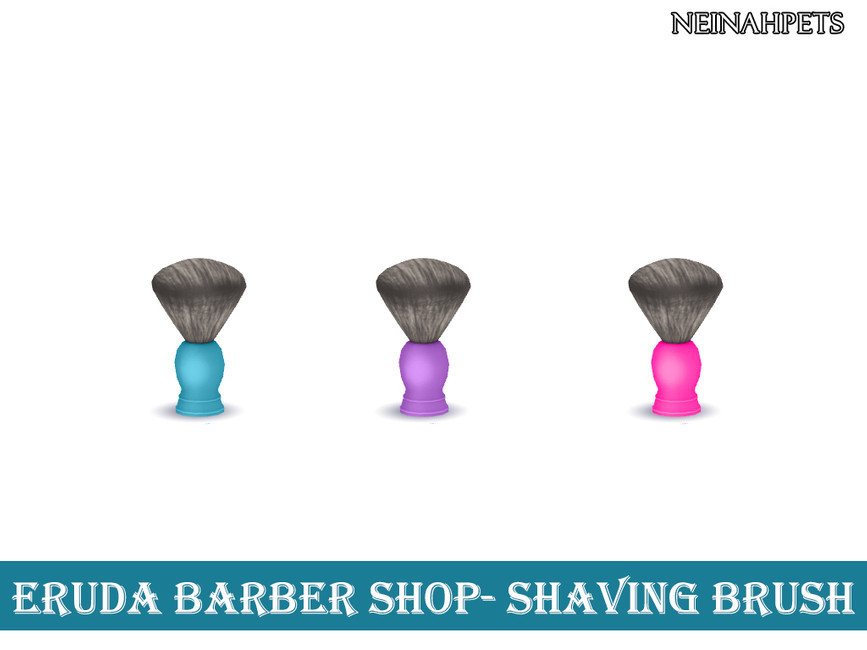 The Sims Resource - Eruda Barber Shop - Shaving Brush {Mesh Required}
