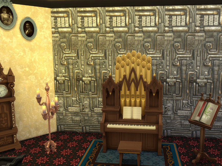 The Sims Resource - Steampunked Brass Walls