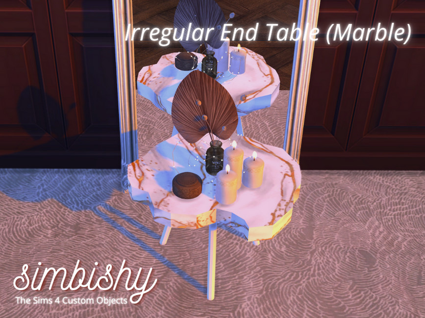 The Sims Resource - Irregular End Table (Marble)