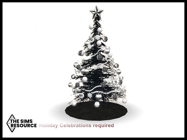 The Sims Resource | Cold Christmas Holiday Tree