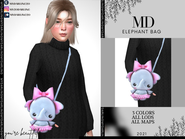 The Sims Resource | Elephant Bag CHILD