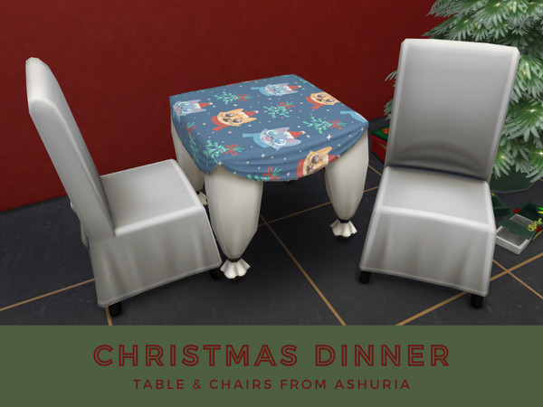 The Sims Resource | Christmas Dinner -table-