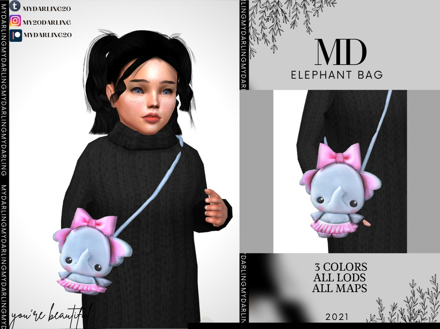 The Sims Resource - Elephant Bag TODDLER
