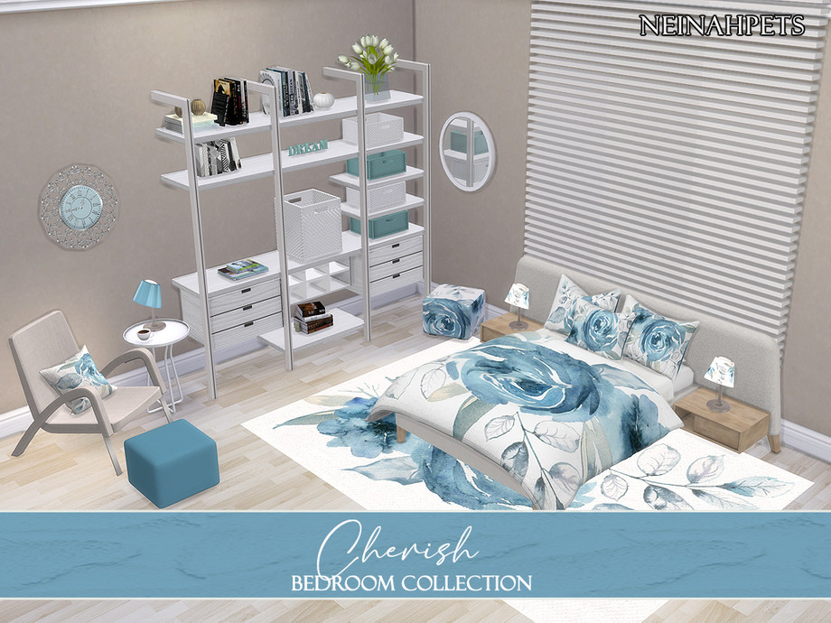 The Sims Resource | Cherish Bedroom {Mesh Required}