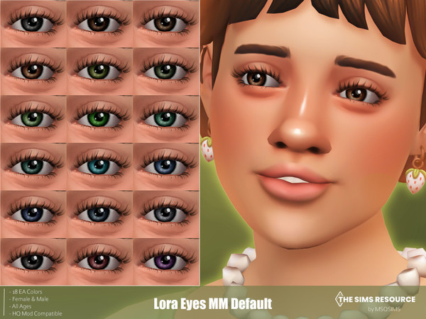 The Sims Resource | Lora Eyes Default
