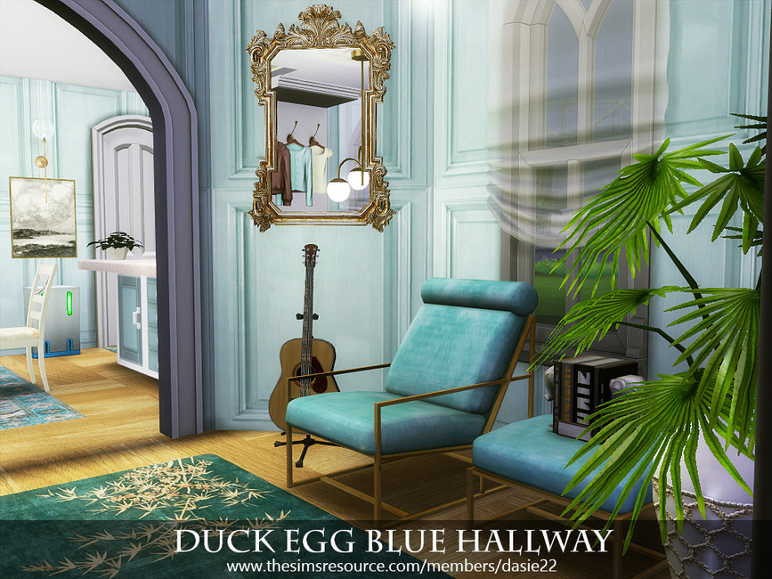 The Sims Resource - Duck Egg Blue Hallway