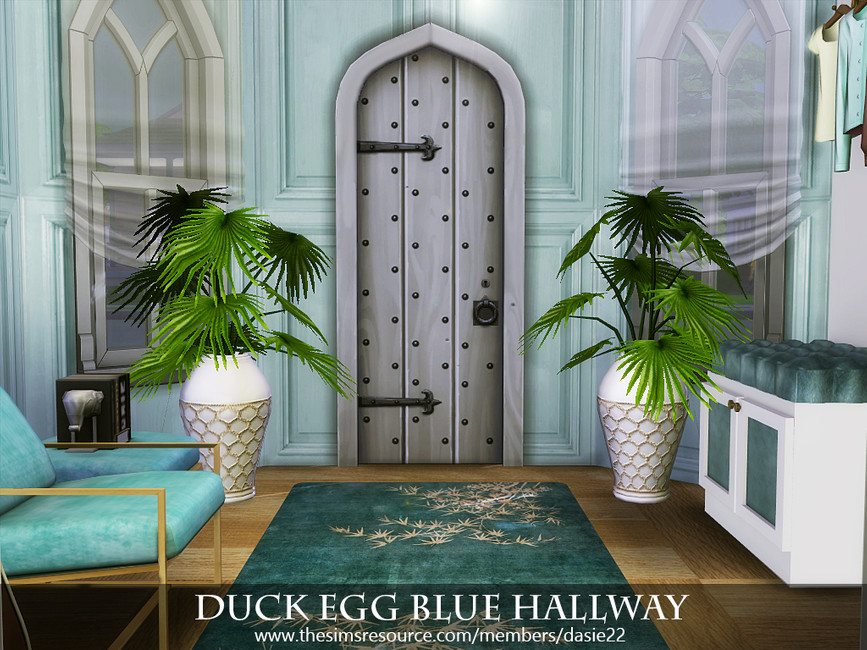 The Sims Resource - Duck Egg Blue Hallway