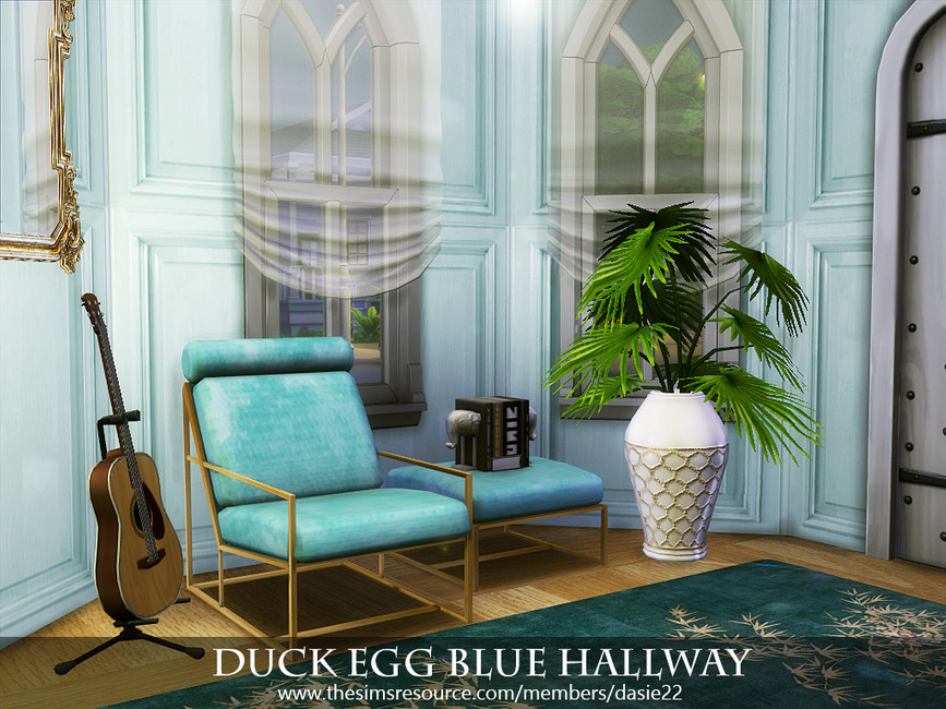 The Sims Resource - Duck Egg Blue Hallway