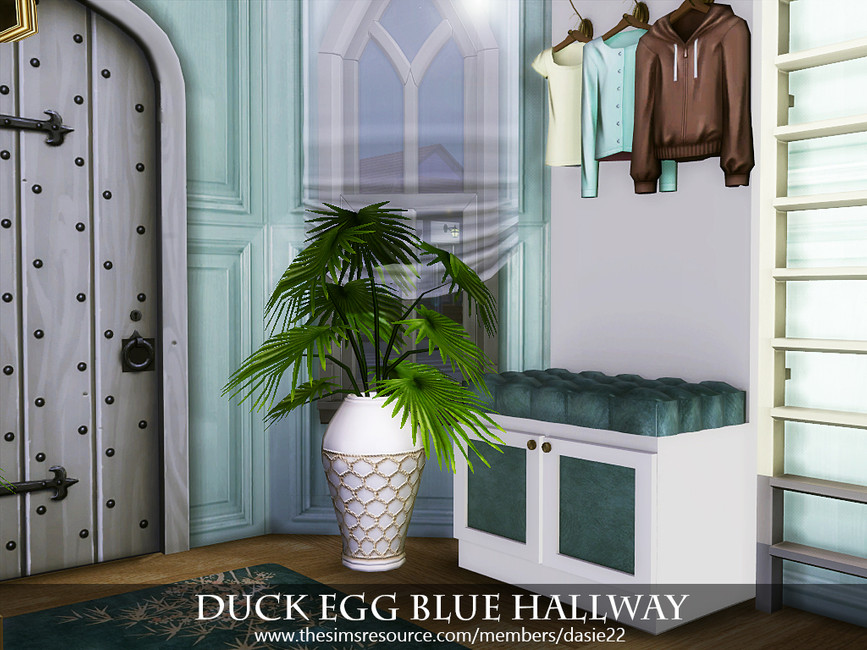 The Sims Resource - Duck Egg Blue Hallway