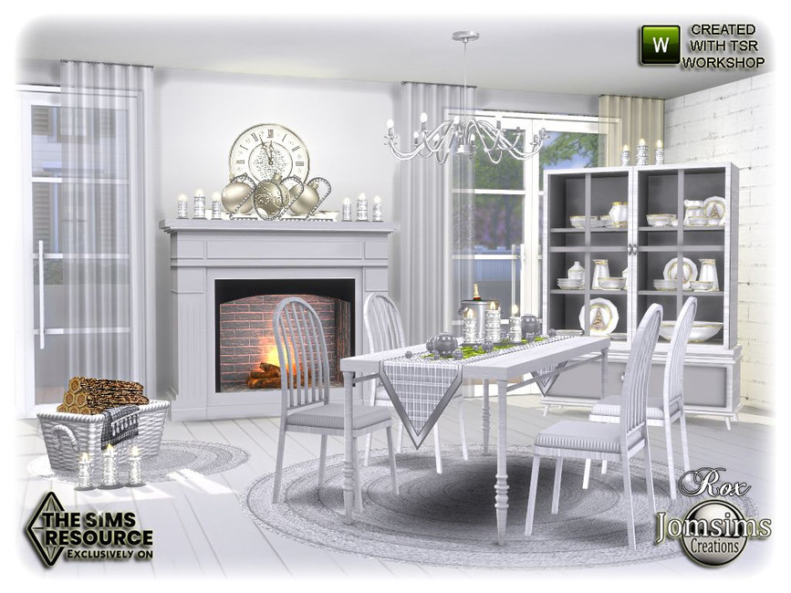 The Sims Resource - Rox Dining room new year 2021