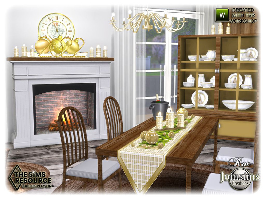 The Sims Resource - Rox Dining room new year 2021