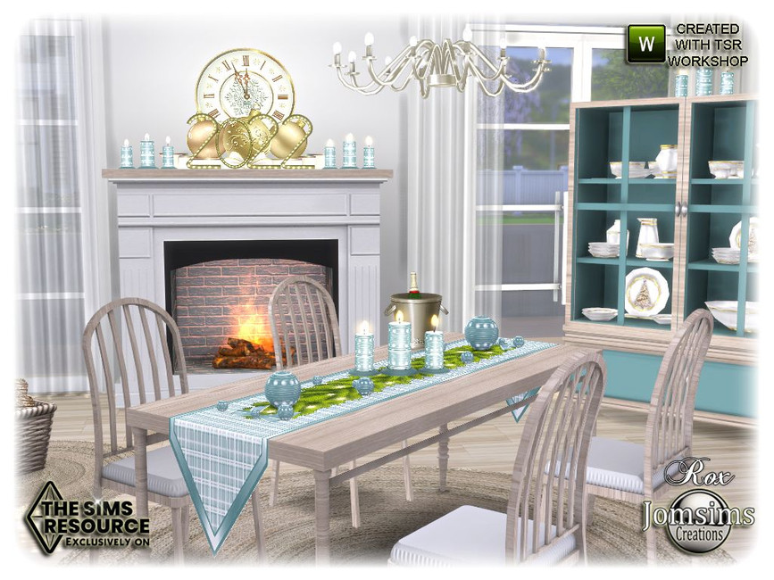 The Sims Resource - Rox Dining room new year 2021