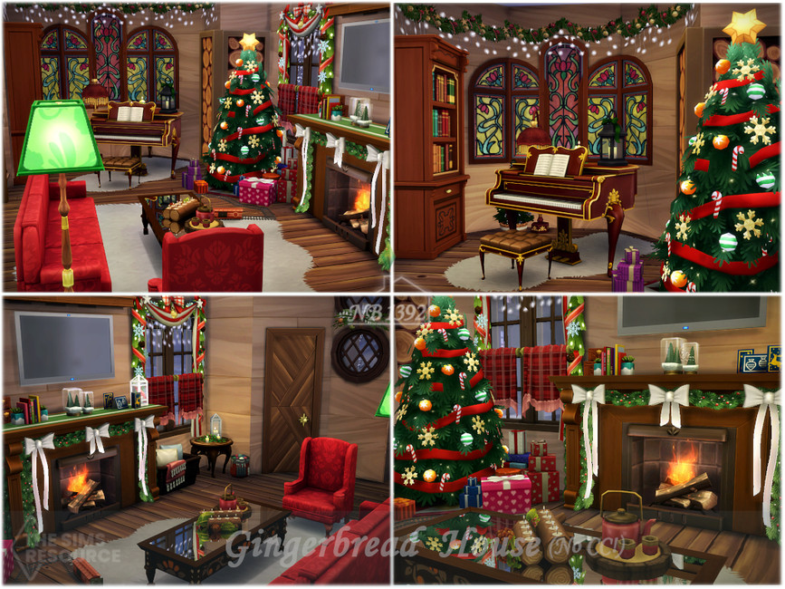 The Sims Resource - Gingerbread House (No CC!)