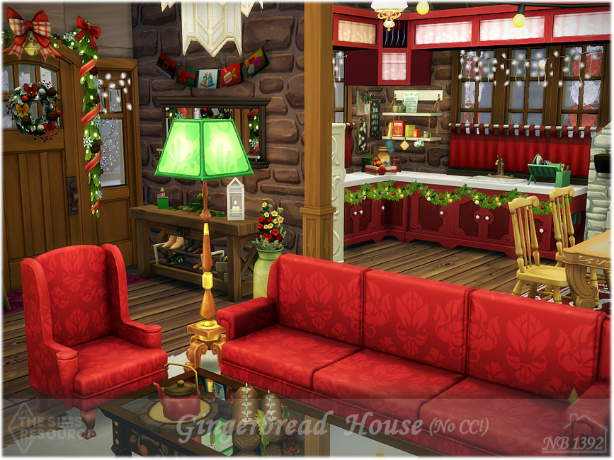 The Sims Resource - Gingerbread House (No CC!)