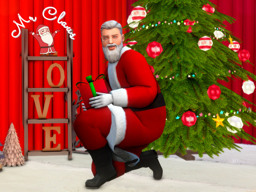 The Sims Resource - Mr Claus PosePack