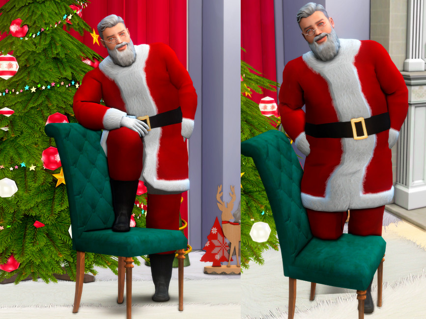 The Sims Resource - Mr Claus PosePack