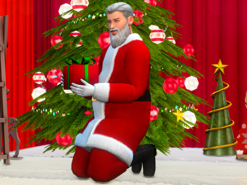 The Sims Resource - Mr Claus PosePack