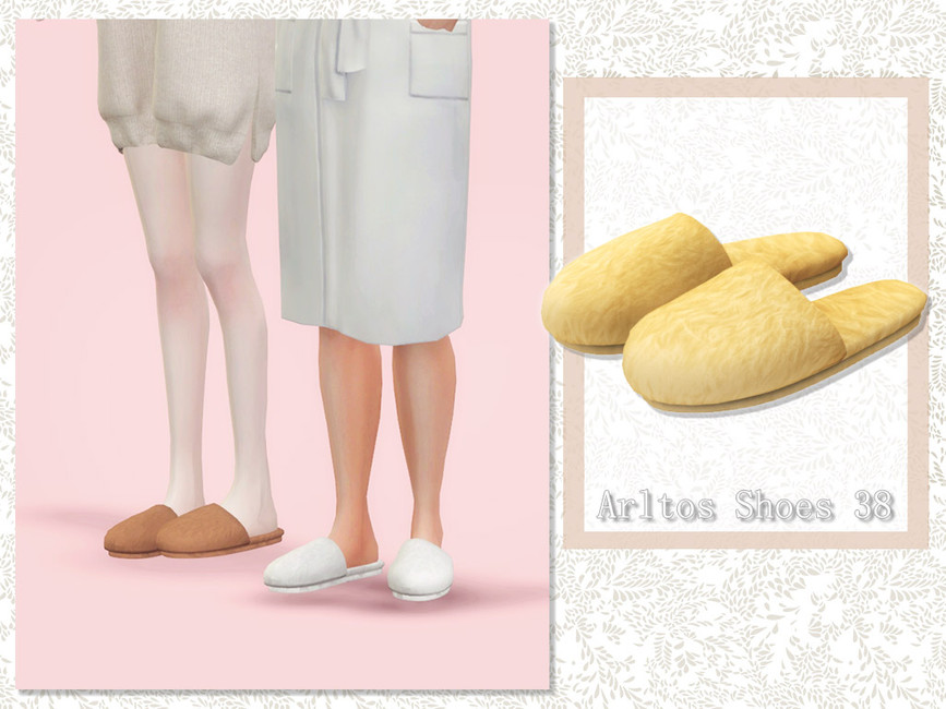 The Sims Resource - Furry slippers / 38