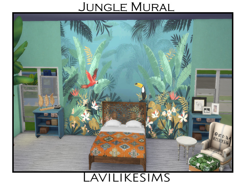 The Sims Resource - Jungle Mural
