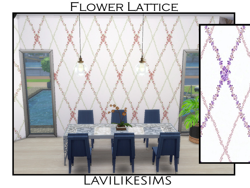 The Sims Resource - Flower Lattice