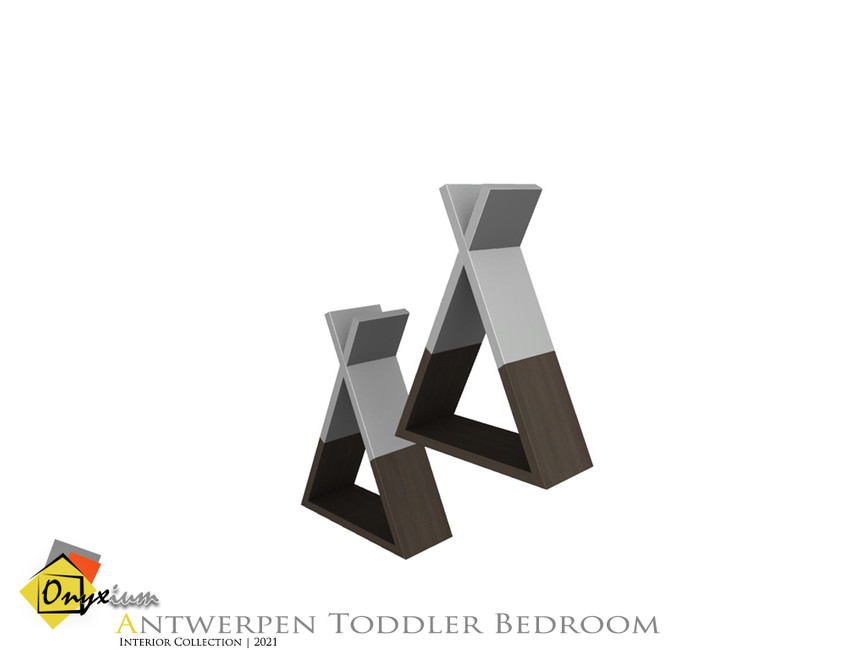 The Sims Resource - Antwerpen Triangle Wall Shelves