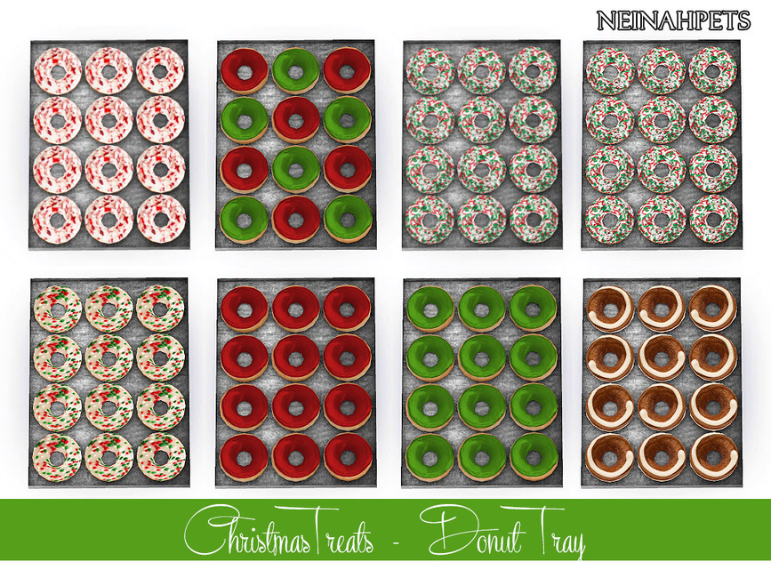 The Sims Resource - Christmas Treats - Donut Tray