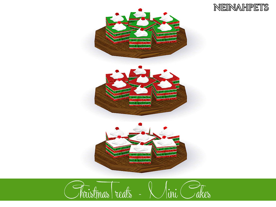 The Sims Resource | Christmas Treats - Mini Cakes