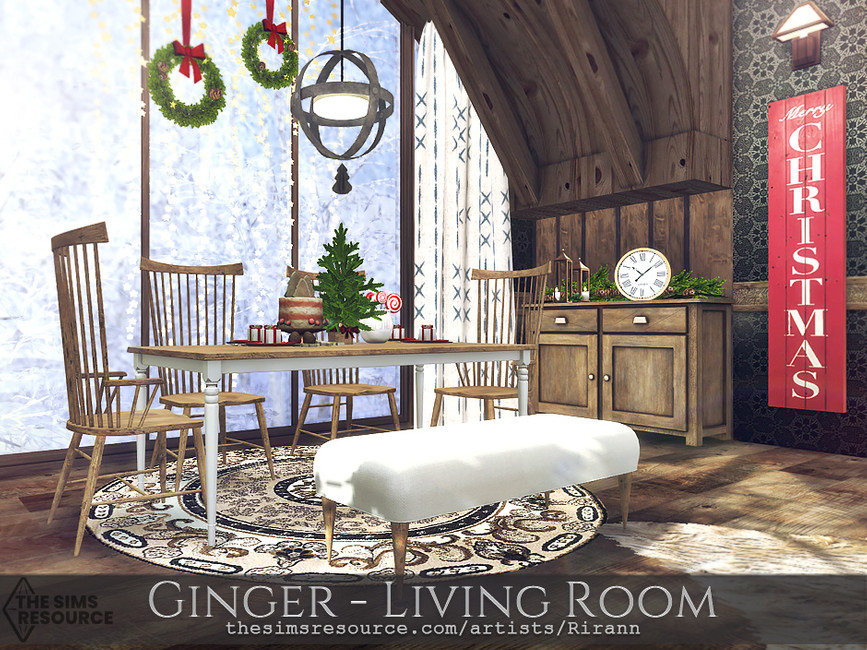 The Sims Resource - Ginger - Living Room - TSR CC Only