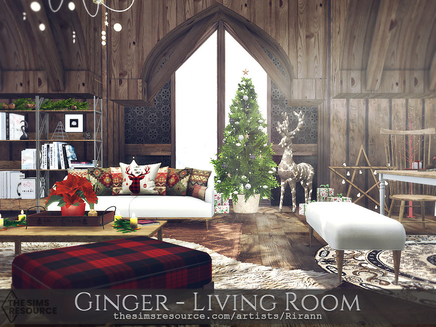 The Sims Resource - Ginger - Living Room - TSR CC Only