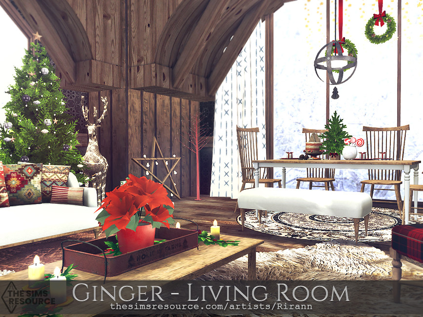 The Sims Resource - Ginger - Living Room - TSR CC Only