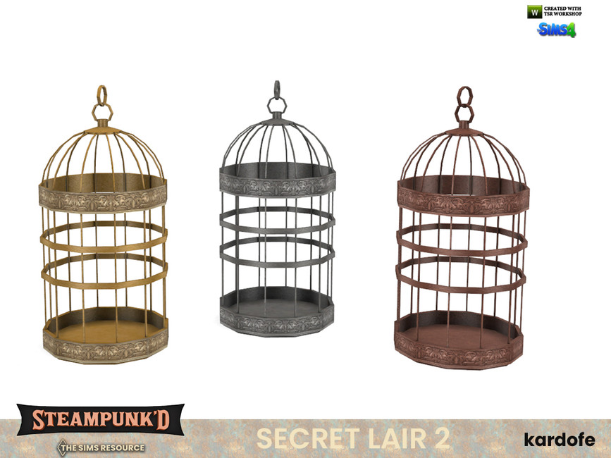 The Sims Resource - Steampunked_Secret lair_Cage