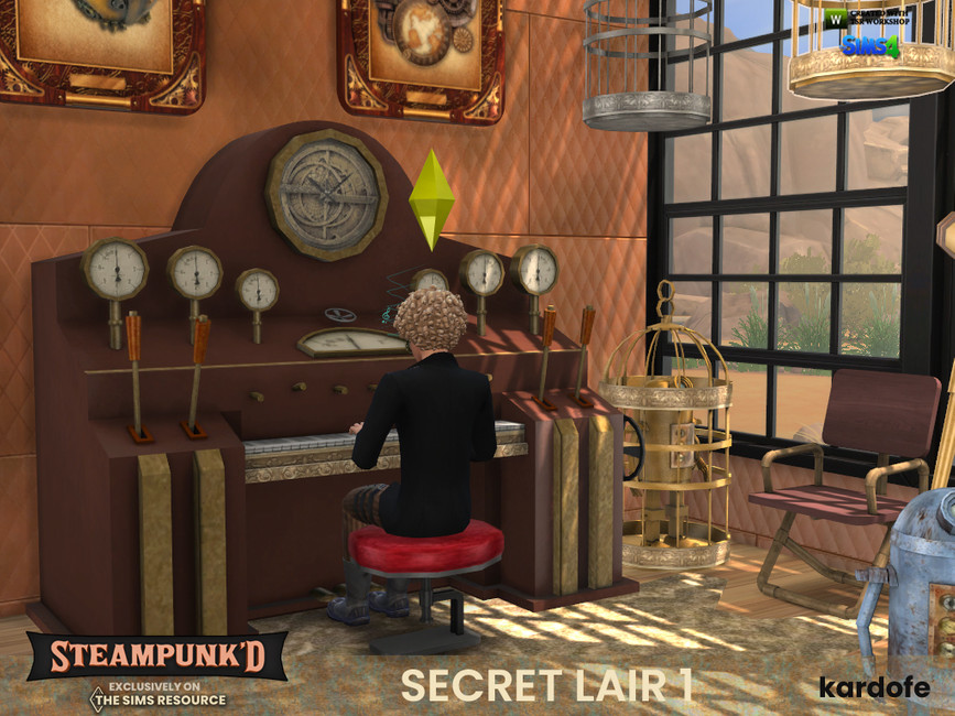The Sims Resource - Steampunked Secret lair 1