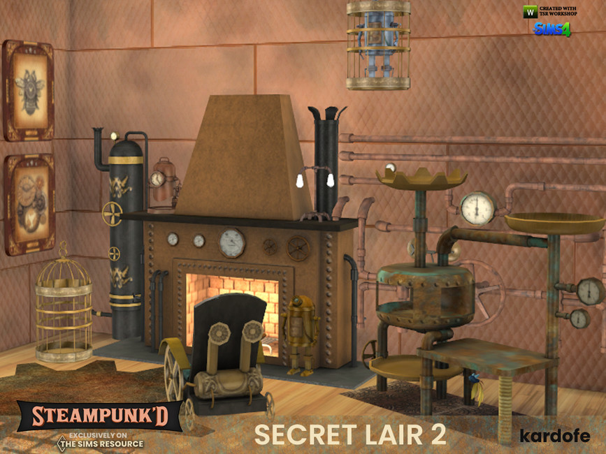 The Sims Resource - Steampunked Secret lair 2