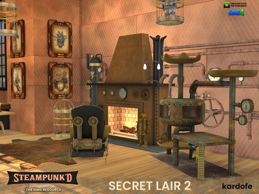 The Sims Resource - Steampunked Secret lair 2