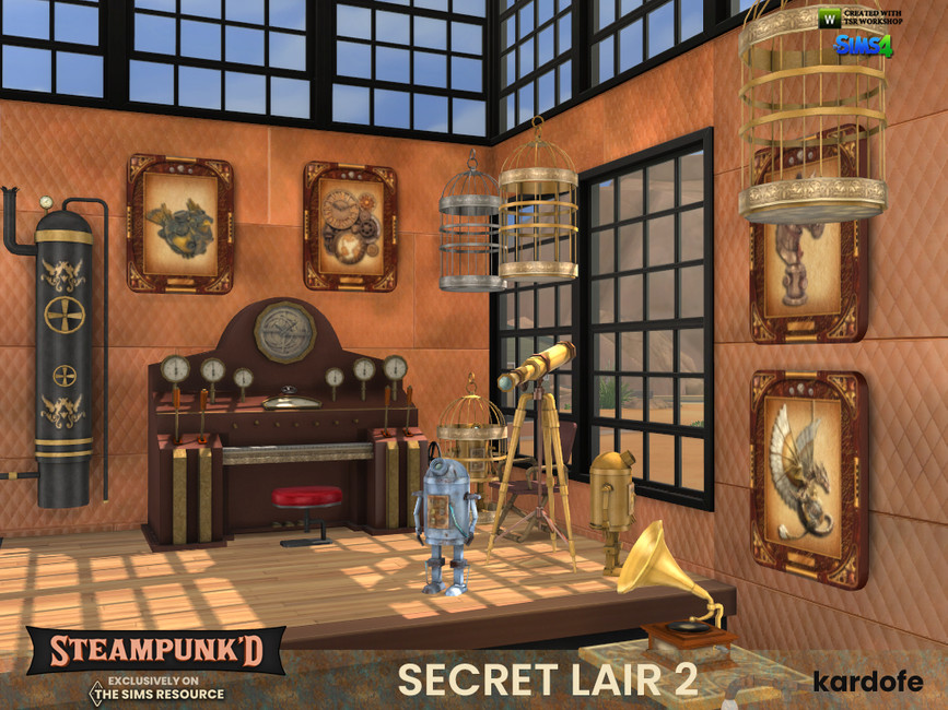 The Sims Resource - Steampunked Secret lair 2