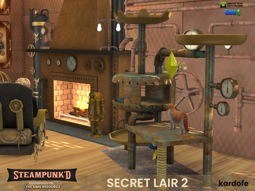 The Sims Resource - Steampunked Secret lair 2