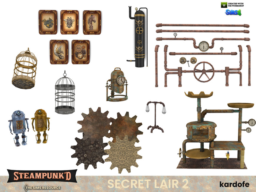 The Sims Resource - Steampunked Secret lair 2