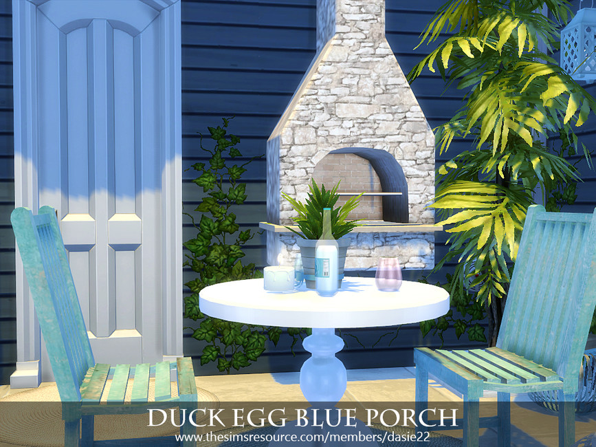 The Sims Resource - Duck Egg Blue Porch