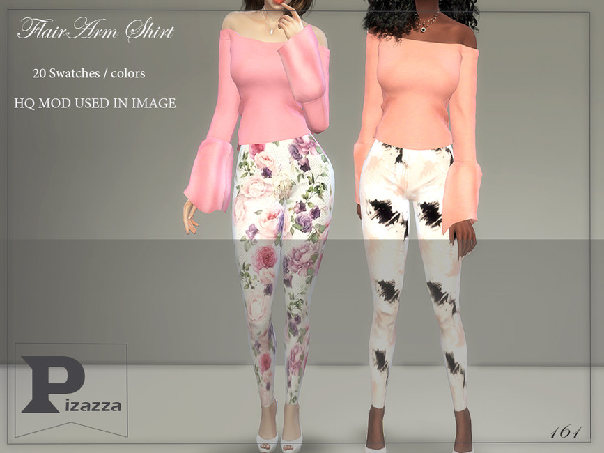 The Sims Resource - Flair Arm Shirt